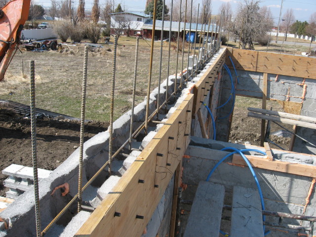 Second Cement Pour in Walls | Mormon Momma